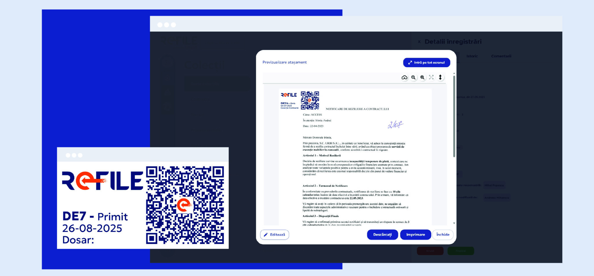 Trasabilitate offline – ReFile